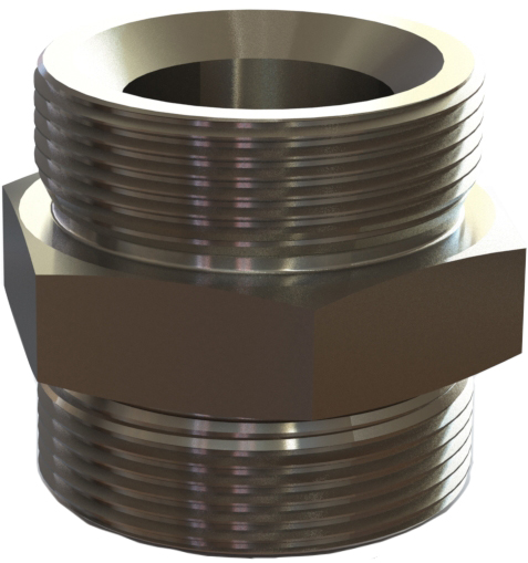 Ground Joint Double Spud: Campbell Fittings